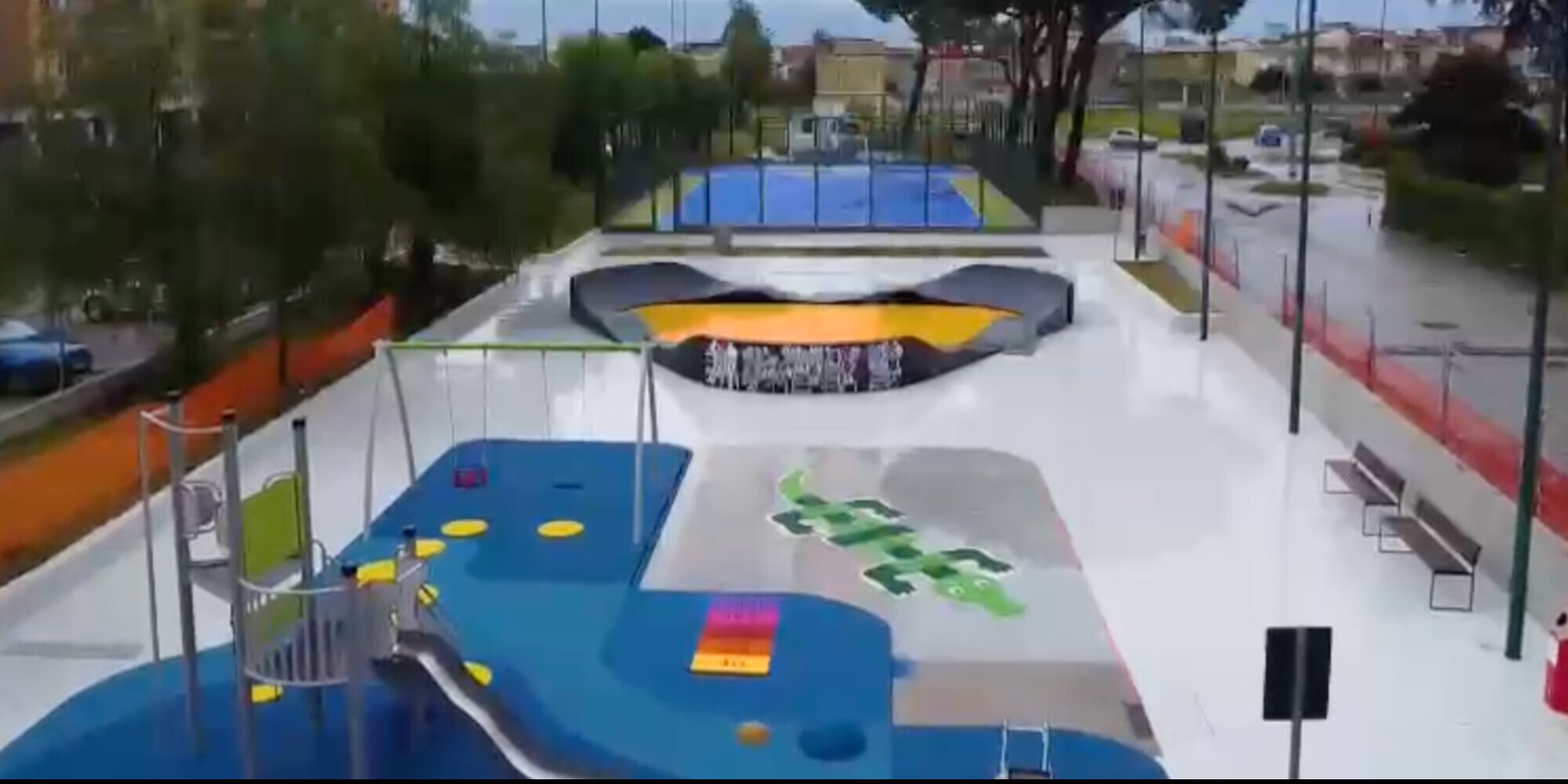 "Illumina Caivano". Inaugurato il playground tra i palazzi del Parco Verde