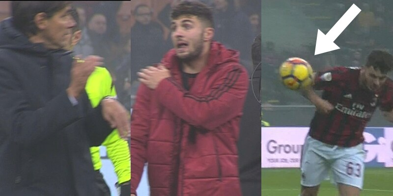 Cutrone a Inzaghi: «L'ho toccata con la spalla»