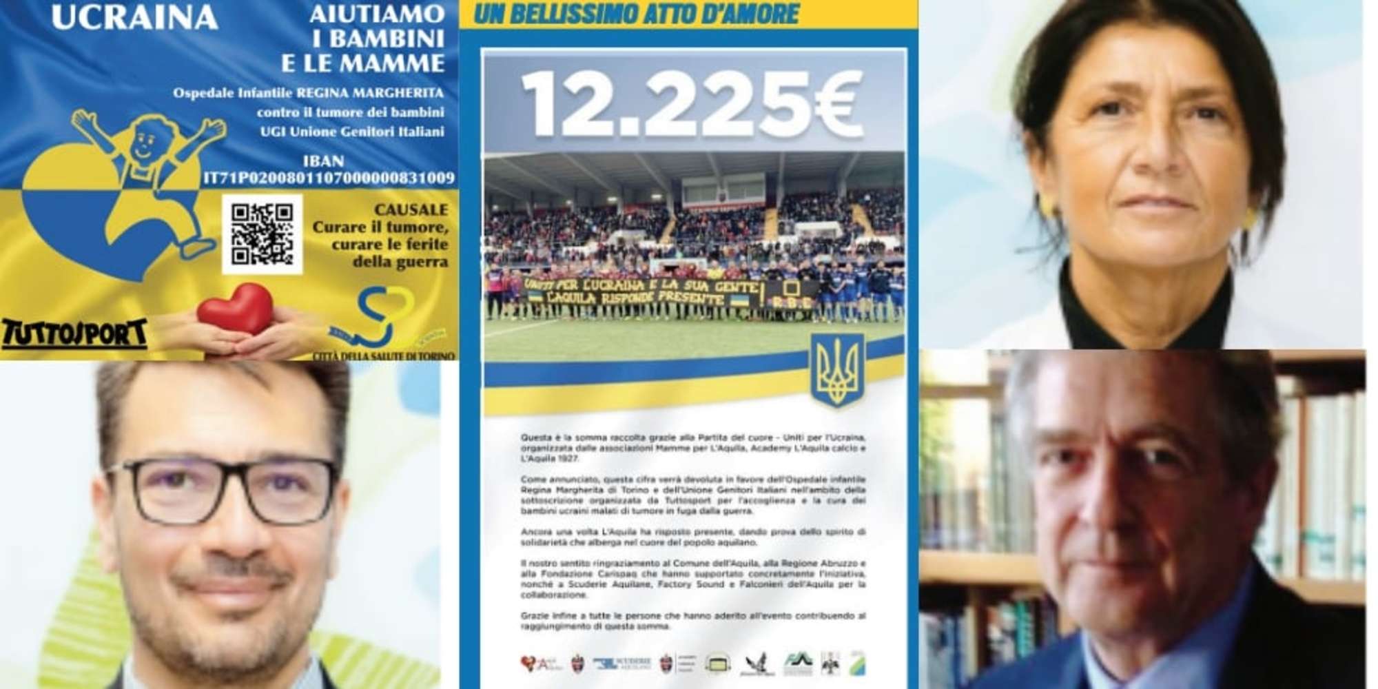 "L'Aquila, 12.225 grazie": è la cifra devoluta dai tifosi abruzzesi per ...