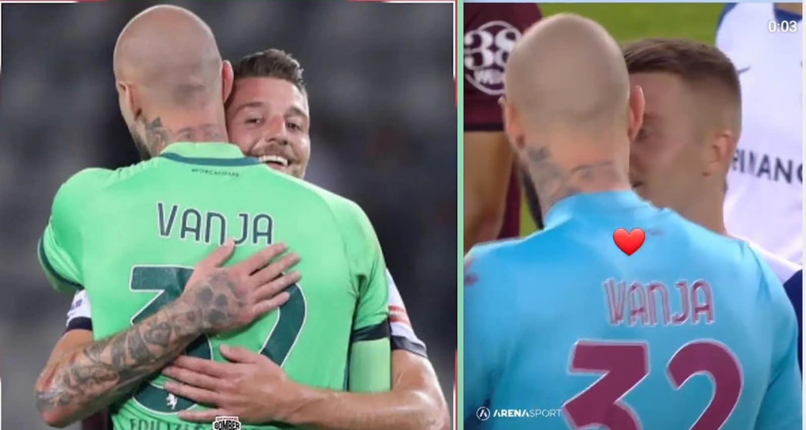 Vanja a Sergej: "Bravo a non fare gol". Lo show dei Milinkovic