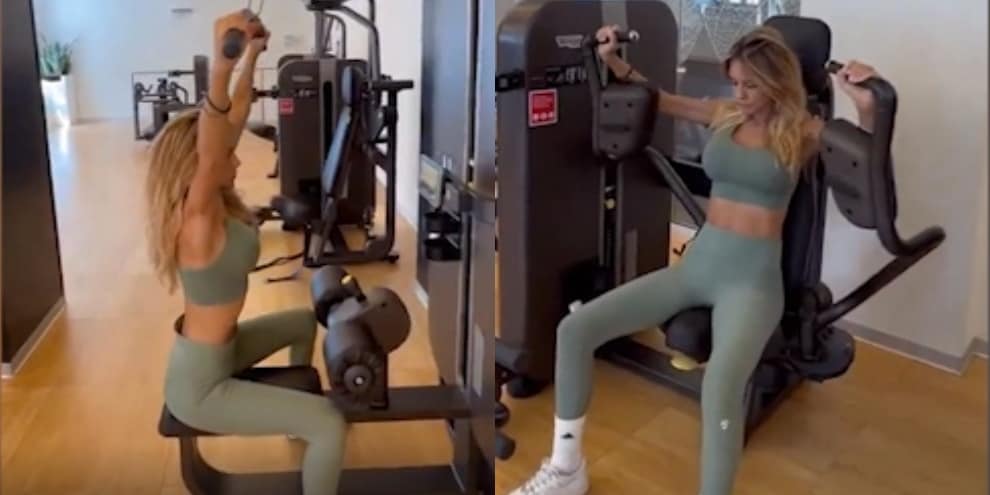 Michela Persico, allenamenti duri in palestra per tenersi in forma!
