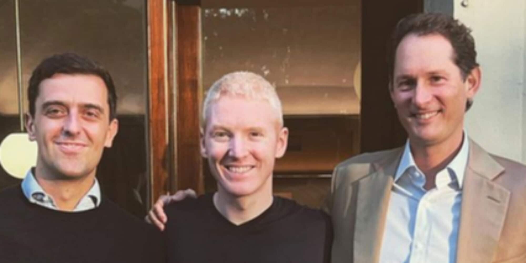 John Elkann con Patrick Collison, nuove tecnologie e... cioccolato