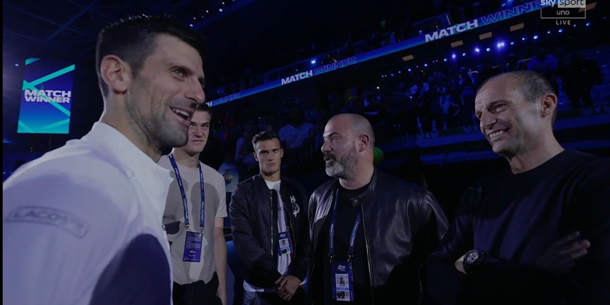 Calcio e tennis: guarda chi c'è alle Atp Finals?