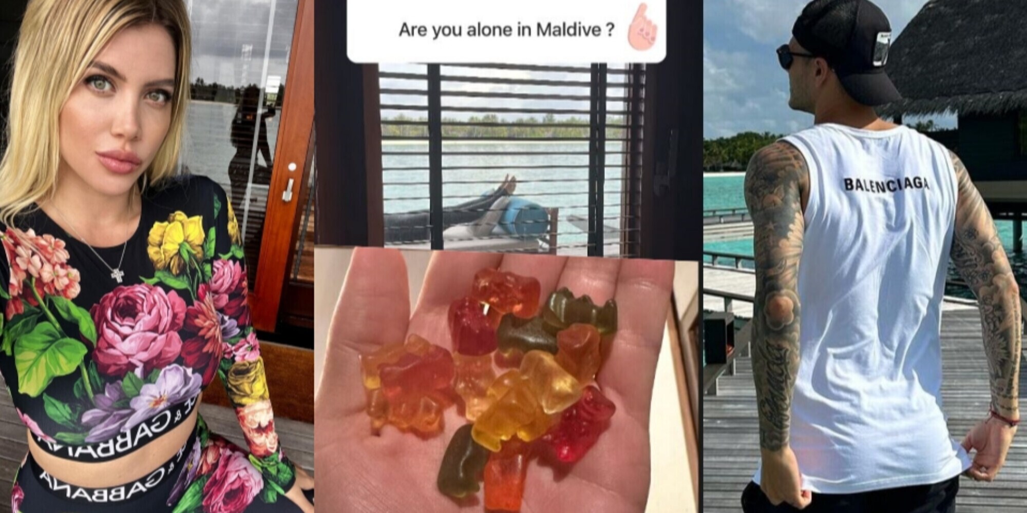 Wanda Nara e Icardi, mistero Maldive: foto ambigue e indizi contrastanti