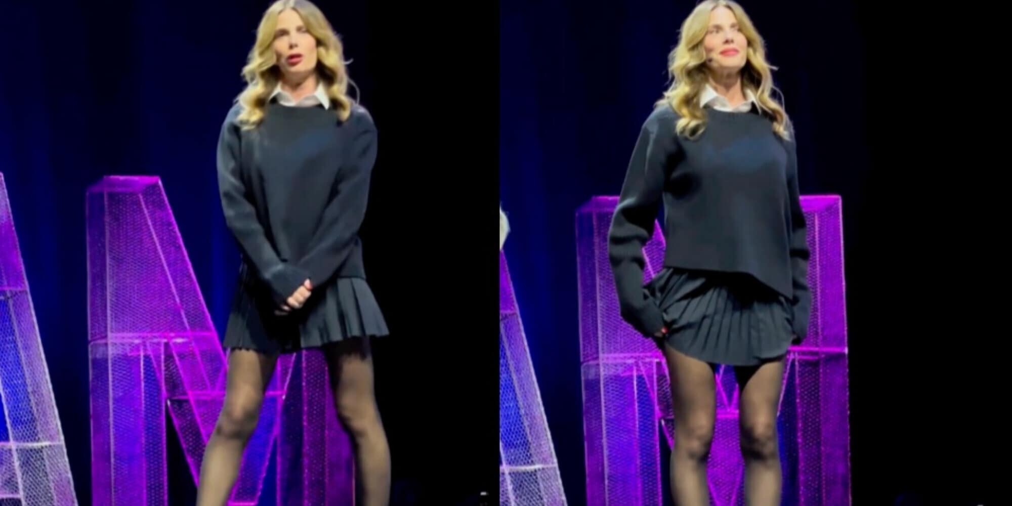 Alessia Marcuzzi e la presa in giro sulle gambe storte: "Faccio una ...