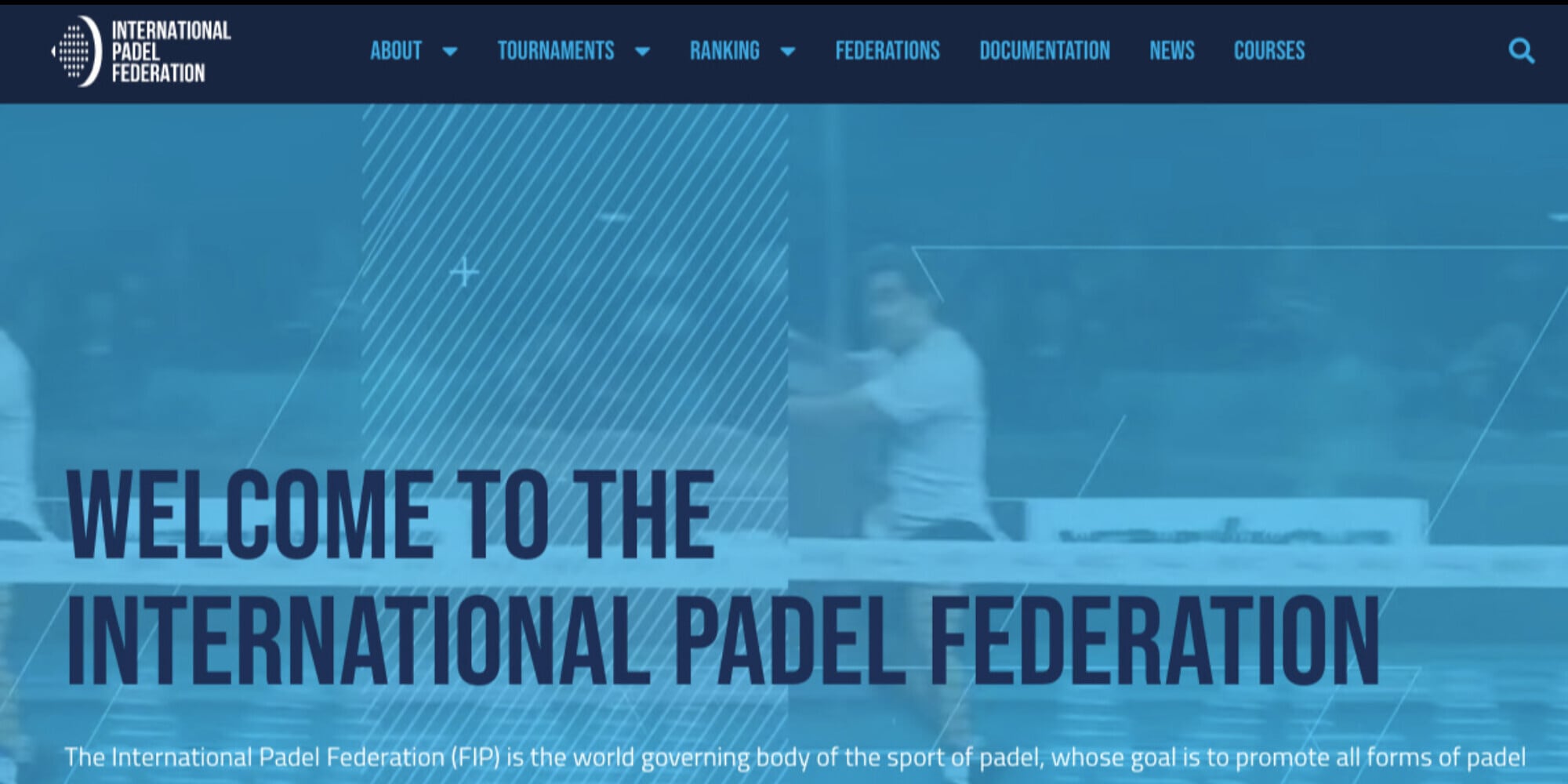 Federazione Internazionale Padel: online il nuovo sito web