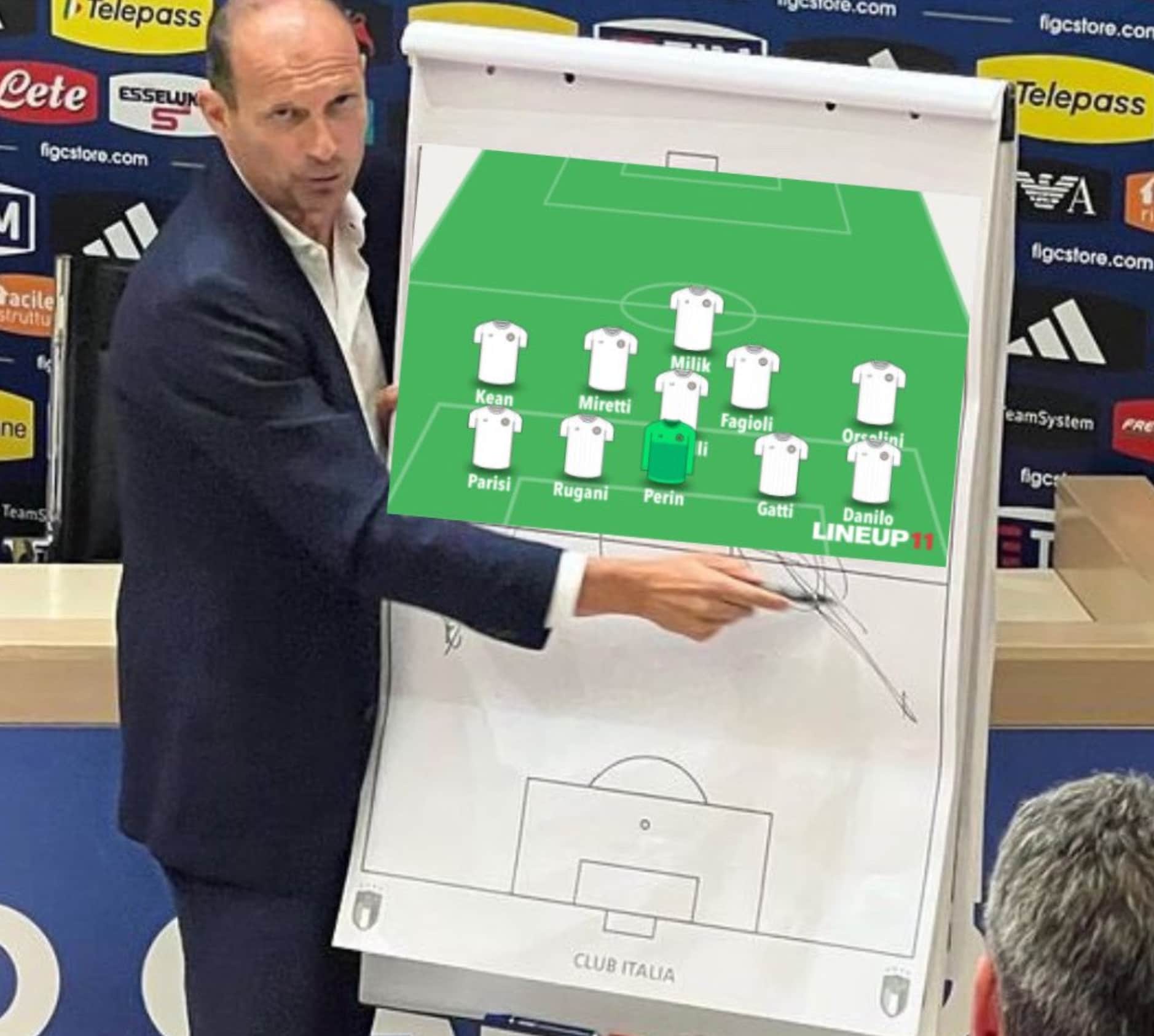 Allegri, la lezione a Coverciano diventa un meme virale