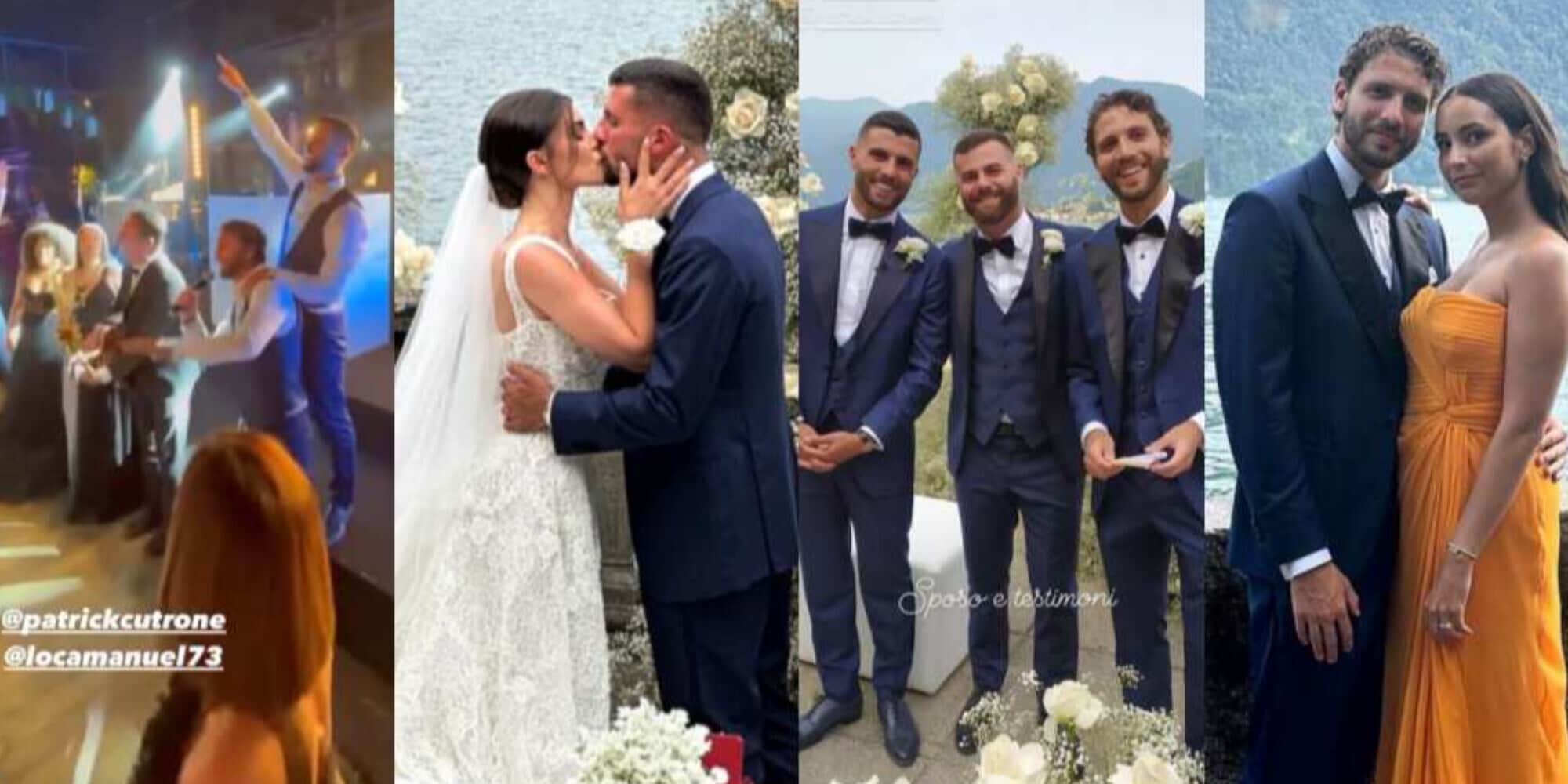 Locatelli, rimpatriata Milan al matrimonio dell'amico, ex bomber rossonero