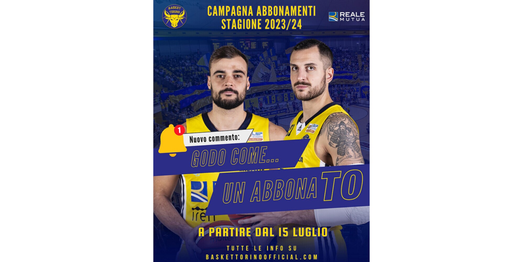 Reale Mutua Torino: al via la campagna abbonamenti 2023/24