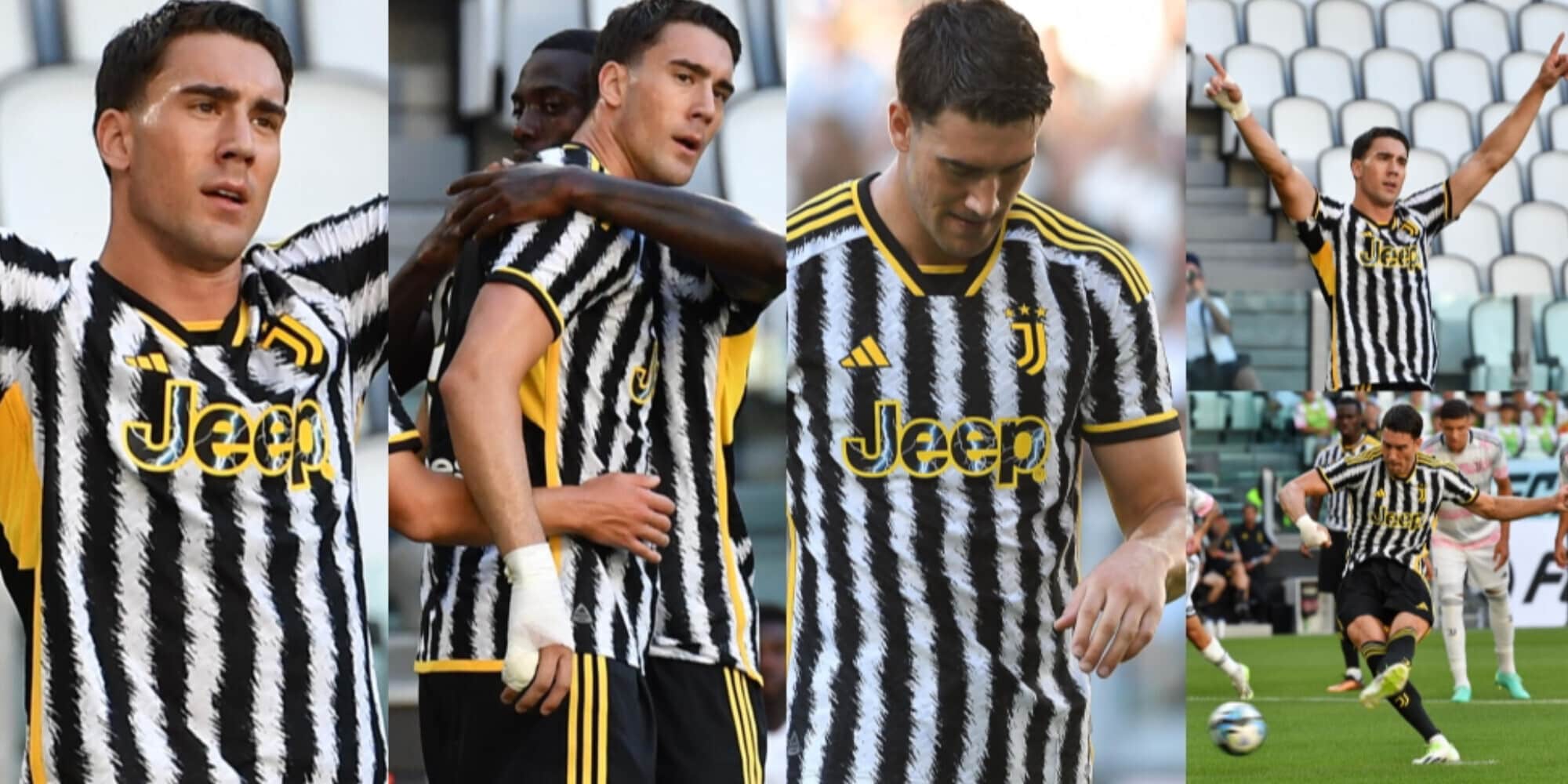 Vlahovic-Juve, due gol e tanti gesti: la frase, l'esultanza e l'uscita ...