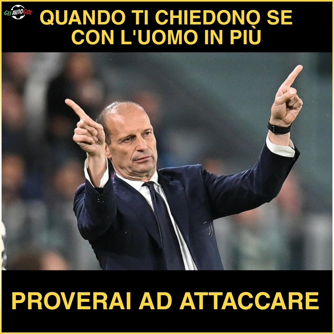 Allegri, corto muso a San Siro: i meme più divertenti su Milan-Juventus