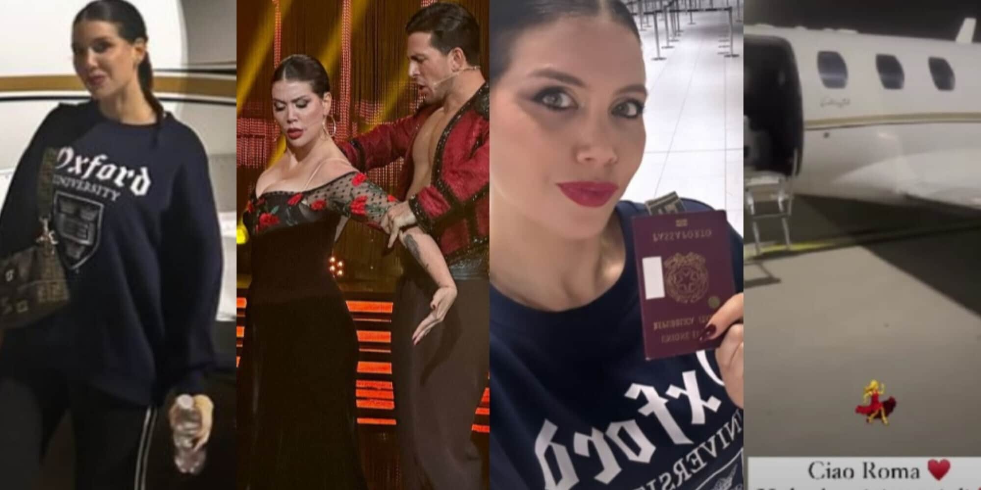 Wanda Nara dopo Ballando con le stelle vola da Icardi: "Ciao Roma"