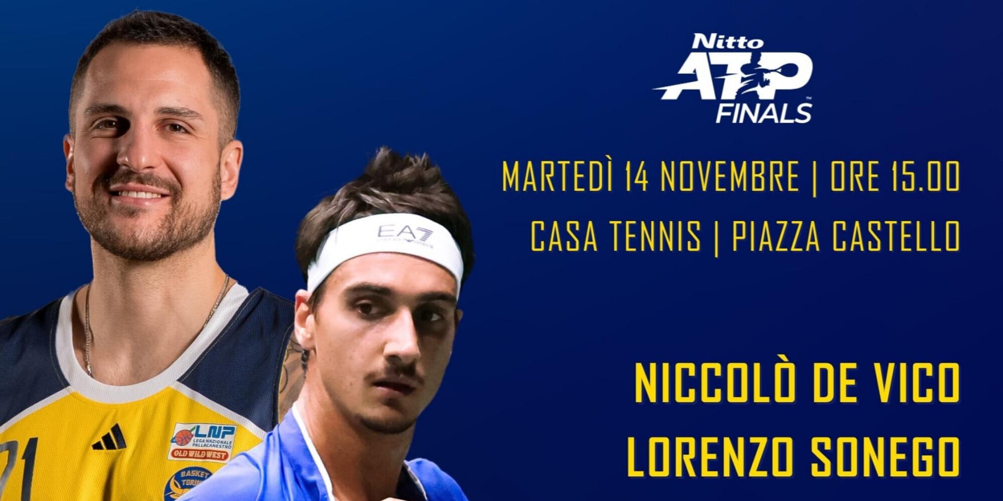 Reale Mutua Torino: De Vico e Sonego protagonisti in Piazza Castello