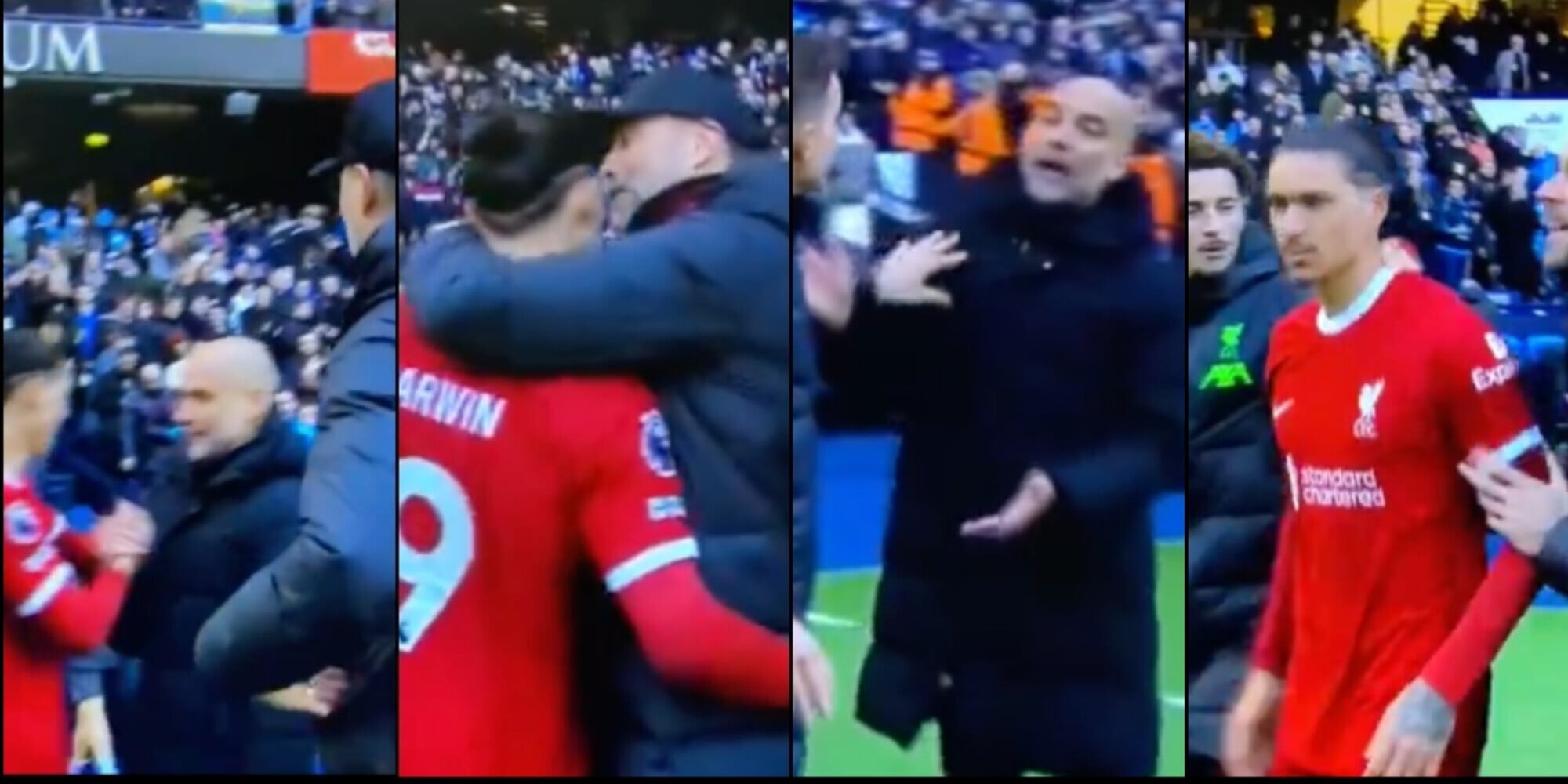 Nunez furioso con Guardiola, necessario intervento di Klopp: cos'è successo