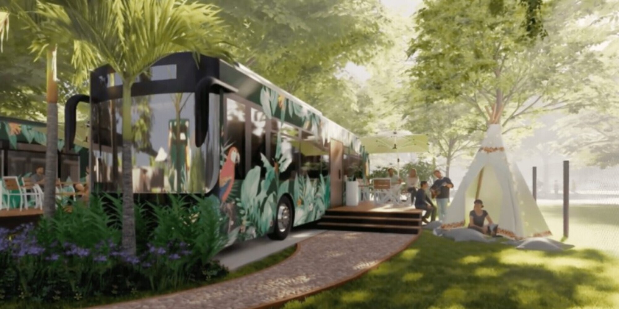 The Bus Collective, come trasformare un autobus in un resort di lusso