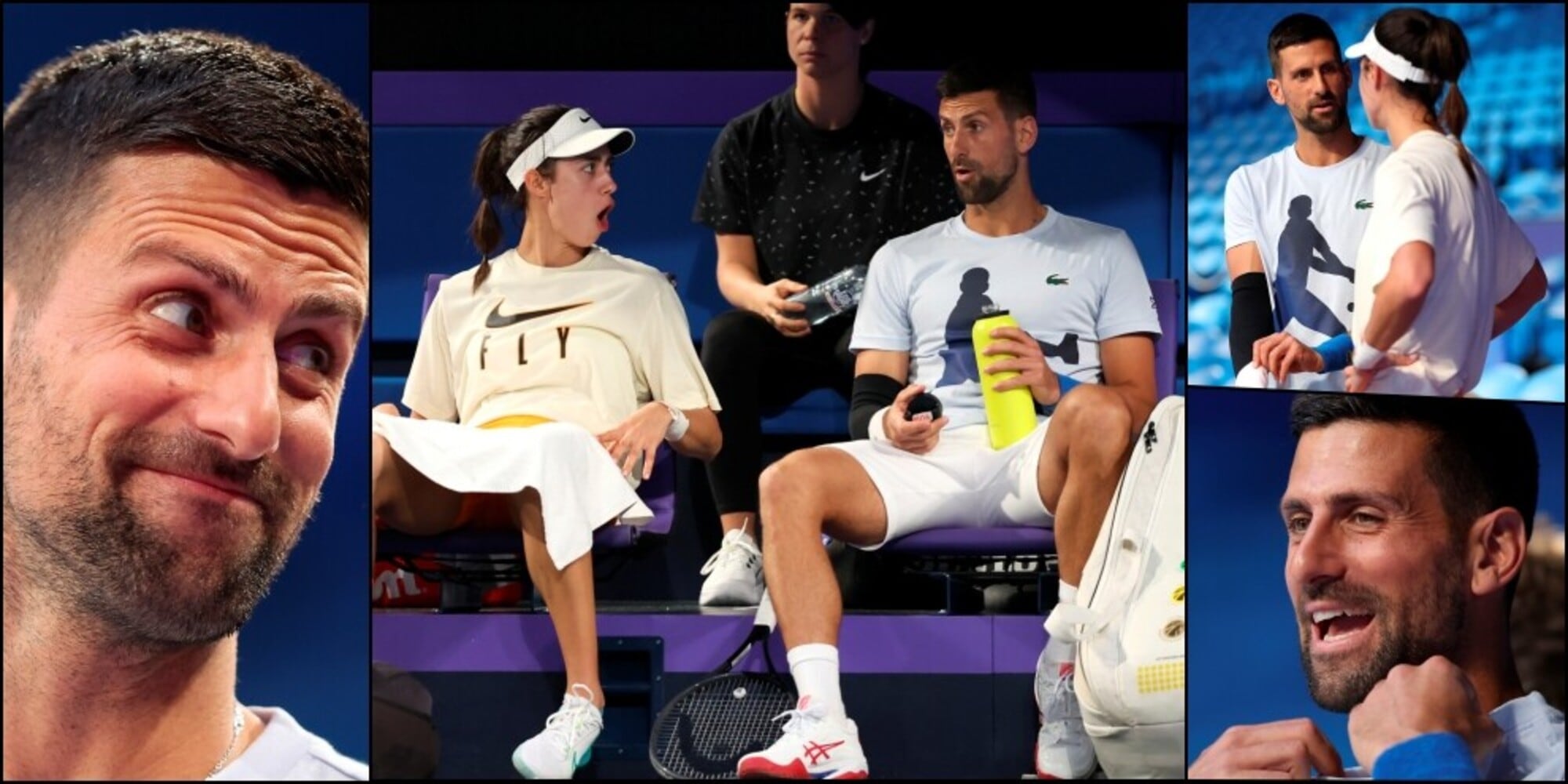 Djokovic, ma che dici a Olga Danilovic? Show in Australia tra tennis e...