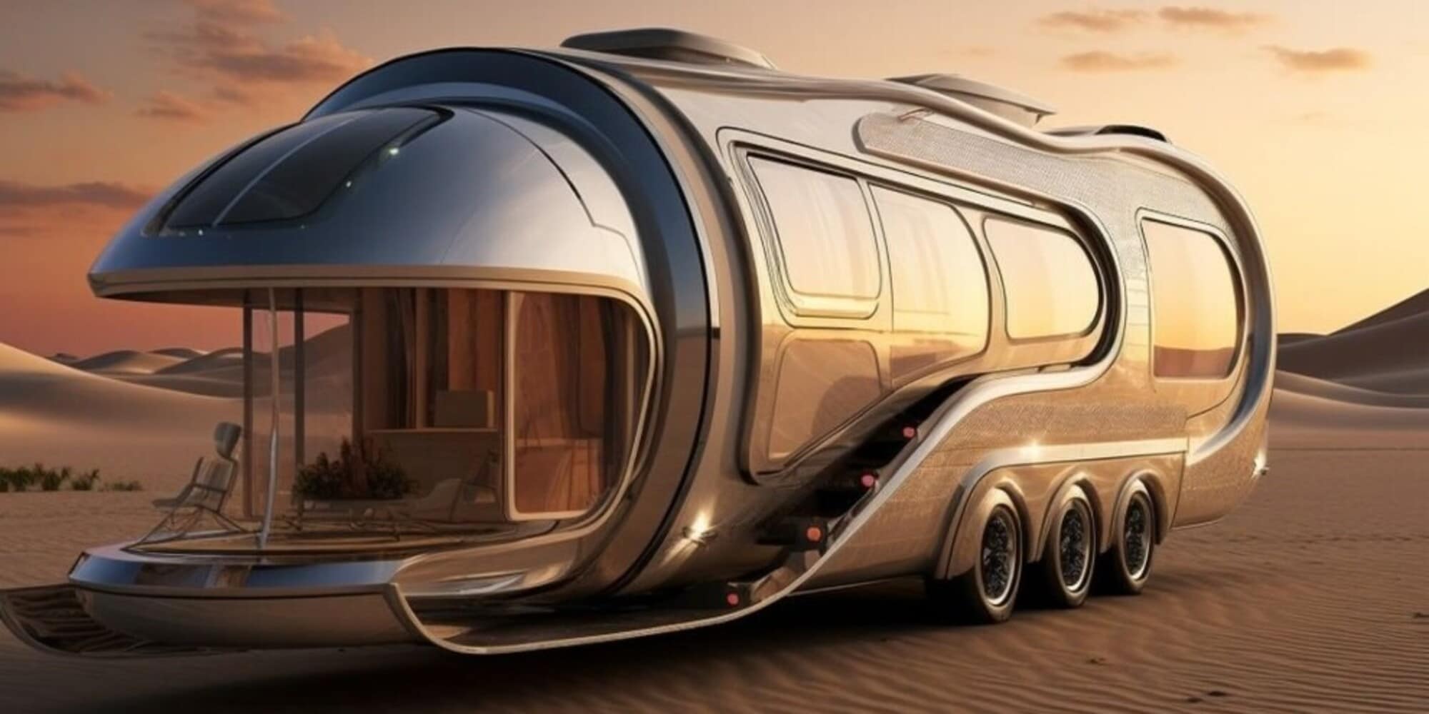 AC Future eTH, il camper estensibile è una casa di lusso su ruote