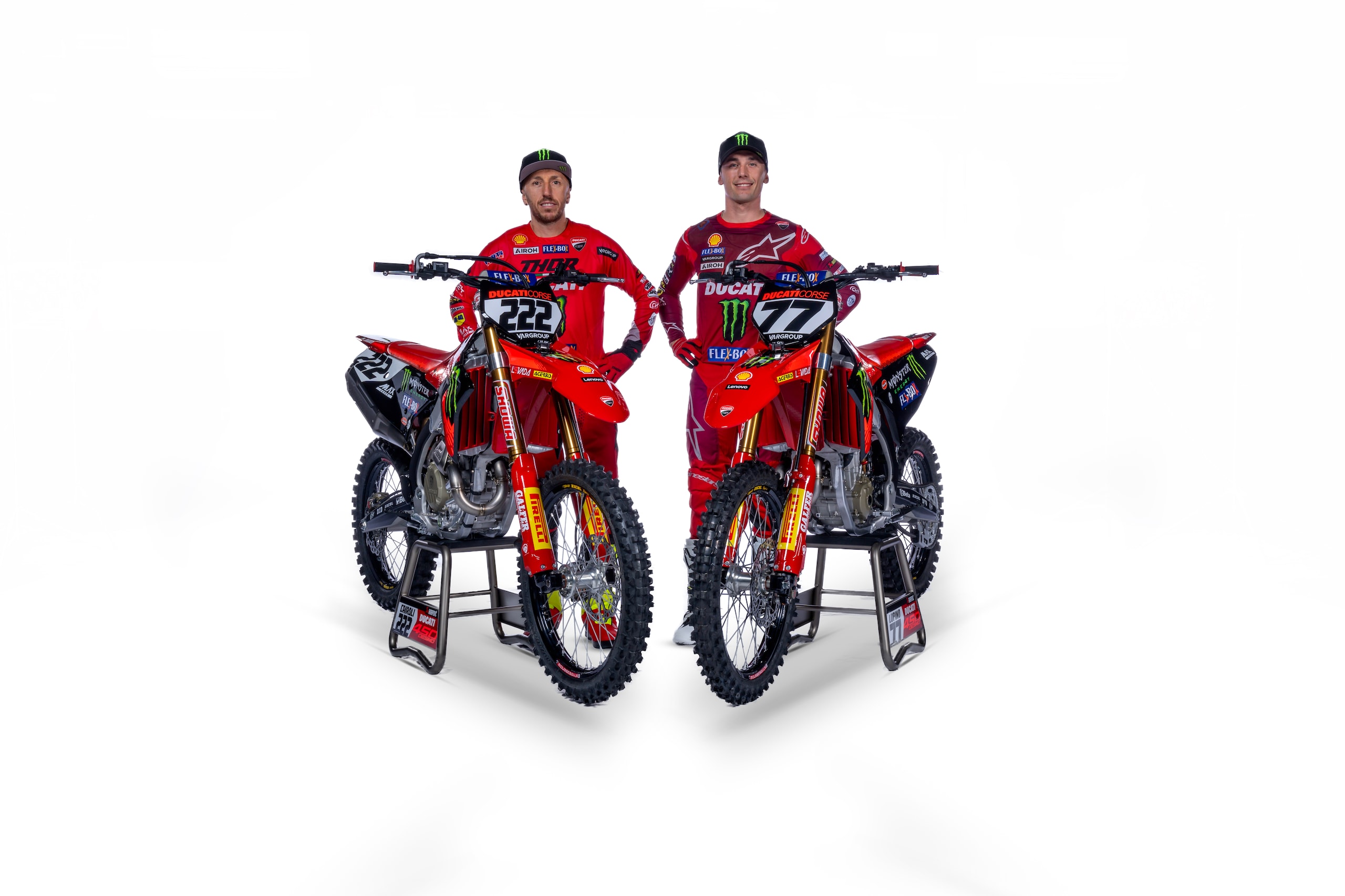 Ducati, la grande novità 2024: la motocross con Cairoli e Lupino