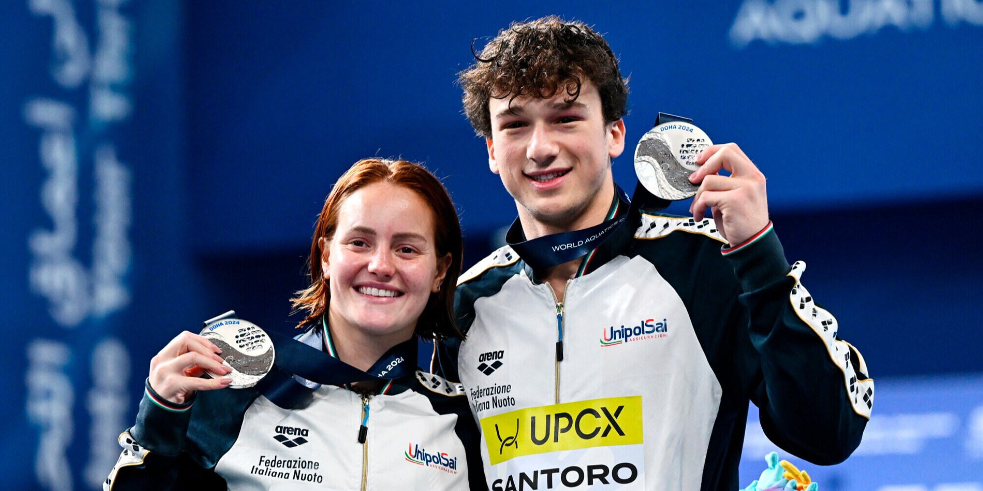 Mondiali tuffi, Pellacani-Santoro d’argento nel sincro mixed dai tre metri