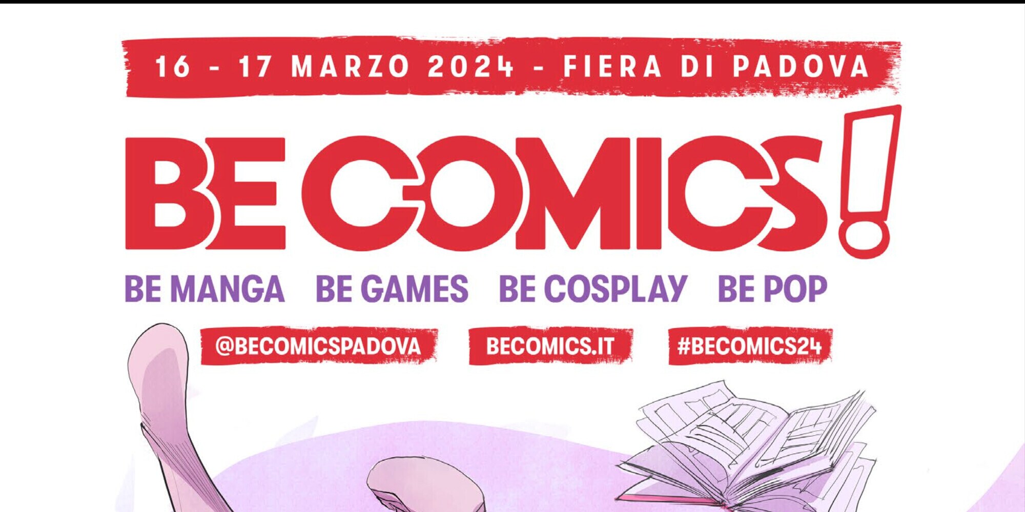 Ecco il programma e gli ospiti dell'edizione 2024 di Be Comics