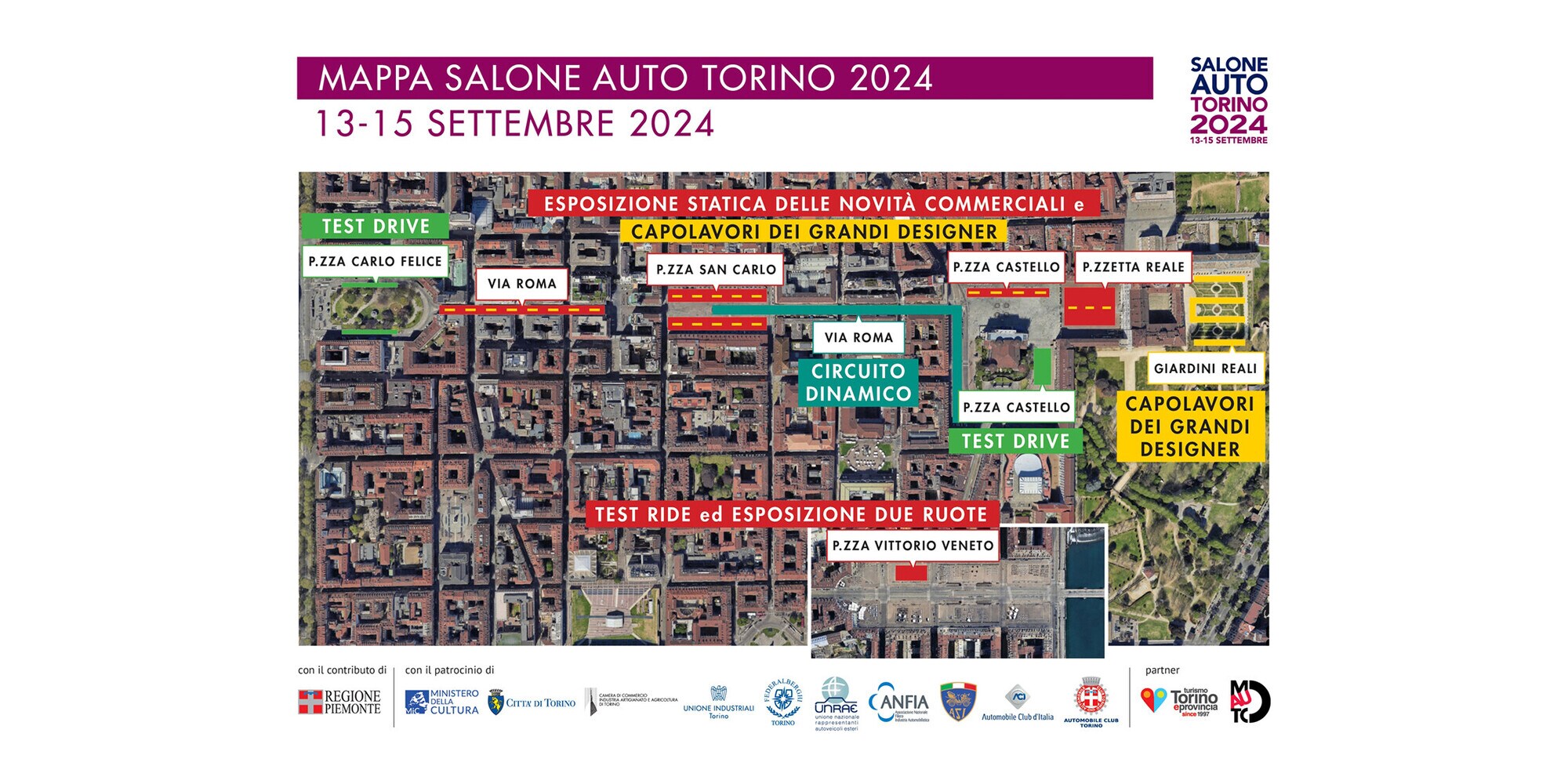 Salone Auto Torino 2024: ecco la mappa e il programma