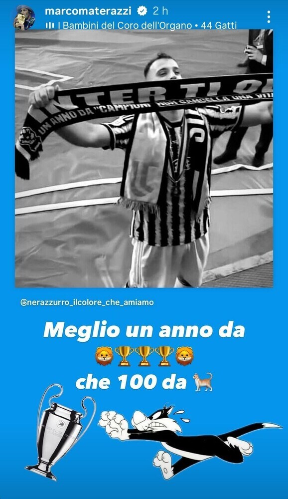 Materazzi contro Gatti dopo la foto con la sciarpa anti-Inter: cosa è ...