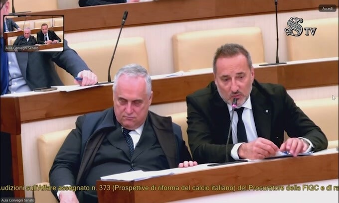 Audizione in Senato: Setti parla, ma Lotito dorme...