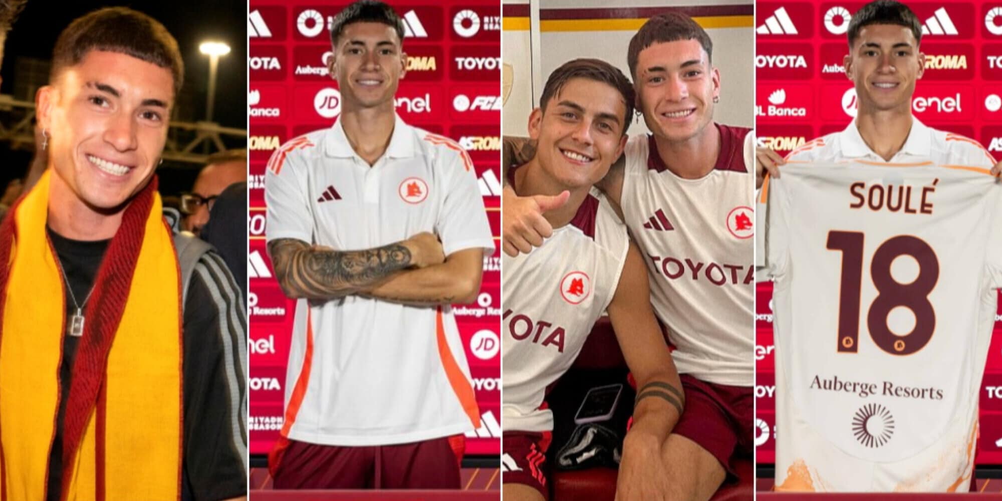 Soulé alla Roma, ufficiale: le cifre Juve e la foto con Dybala