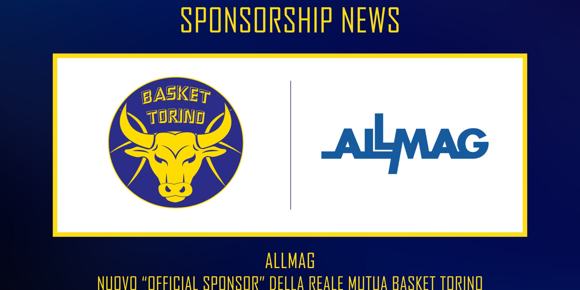 Allmag è un nuovo Official Sponsor di Basket Torino