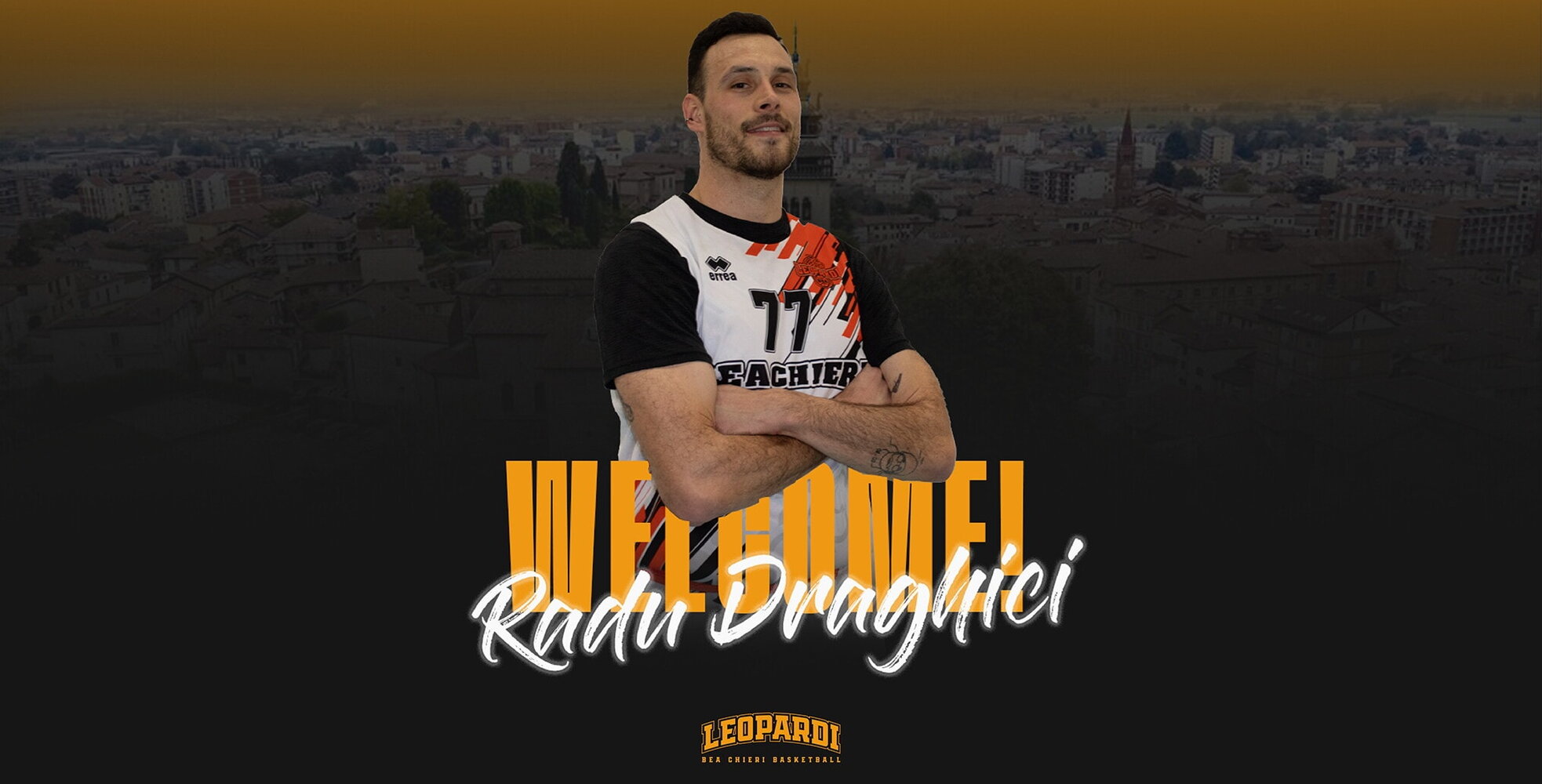 BEA Chieri, Radu Draghici è un nuovo giocatore della Prima Squadra