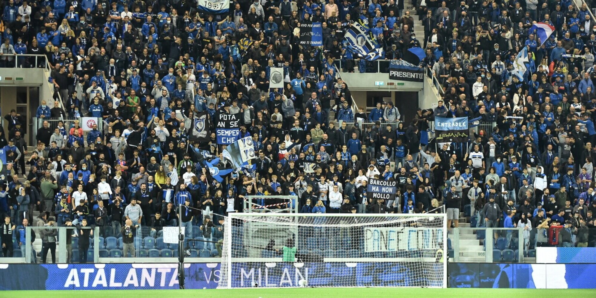Caos Atalanta, striscioni per Gasperini e contestazione a Pagliuca ...