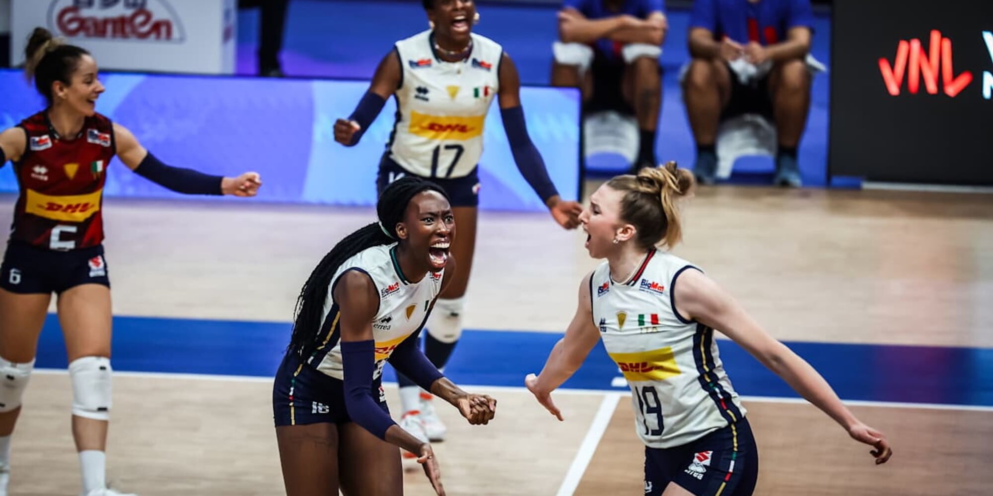 VNL: l'Italia supera il Brasile al Maracanazhino