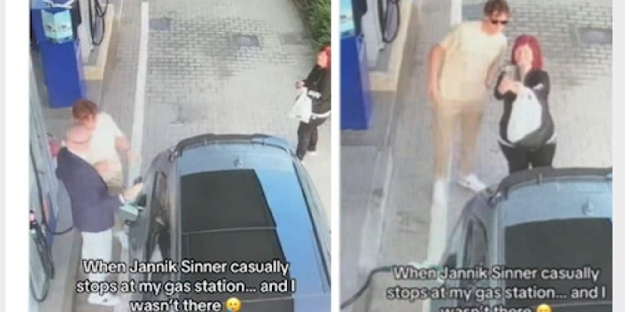 Sinner fa benzina: arrivano i tifosi ed è selfie time!