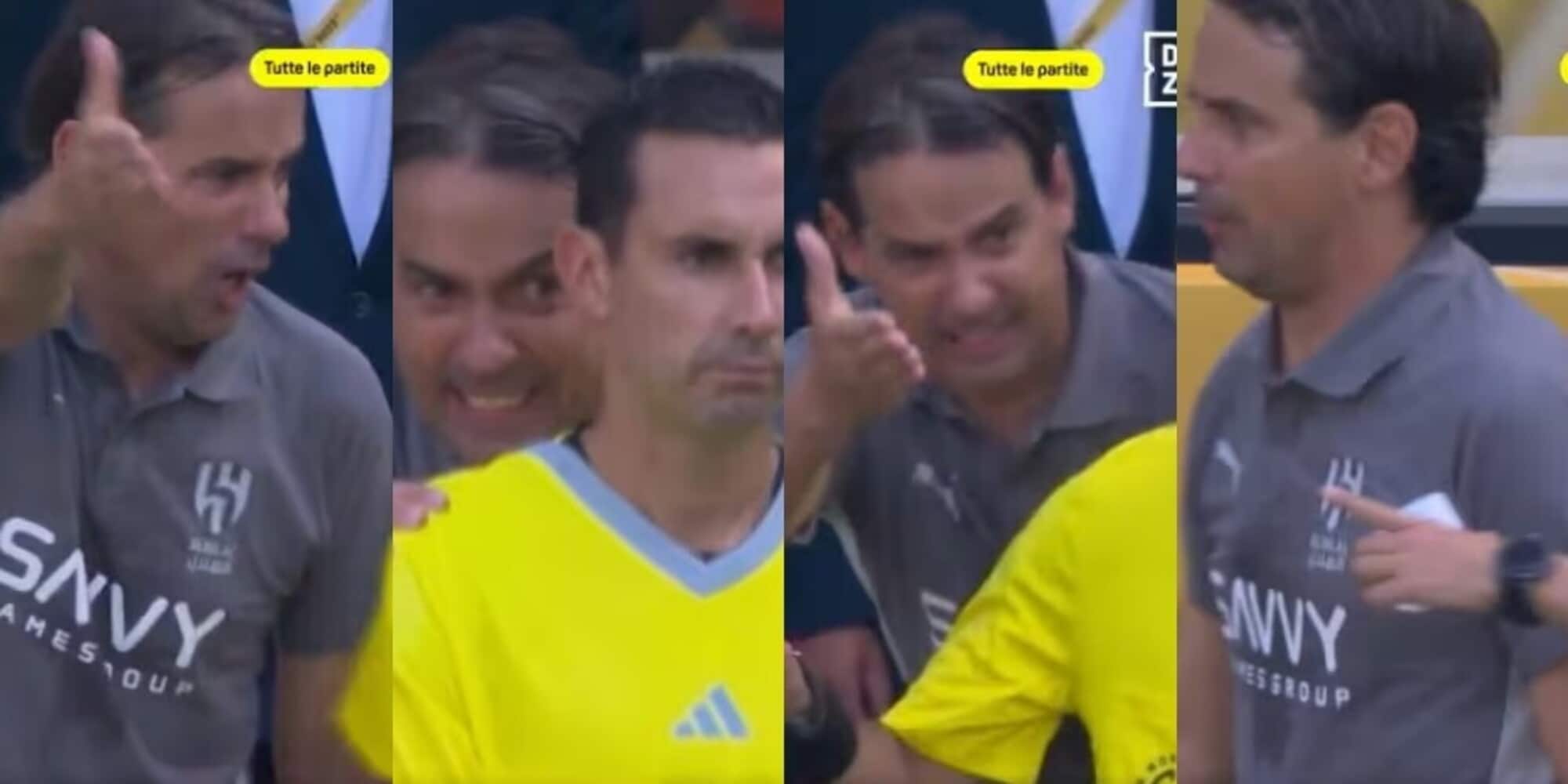 Inzaghi e le vecchie abitudini: la protesta col quarto uomo è subito ...