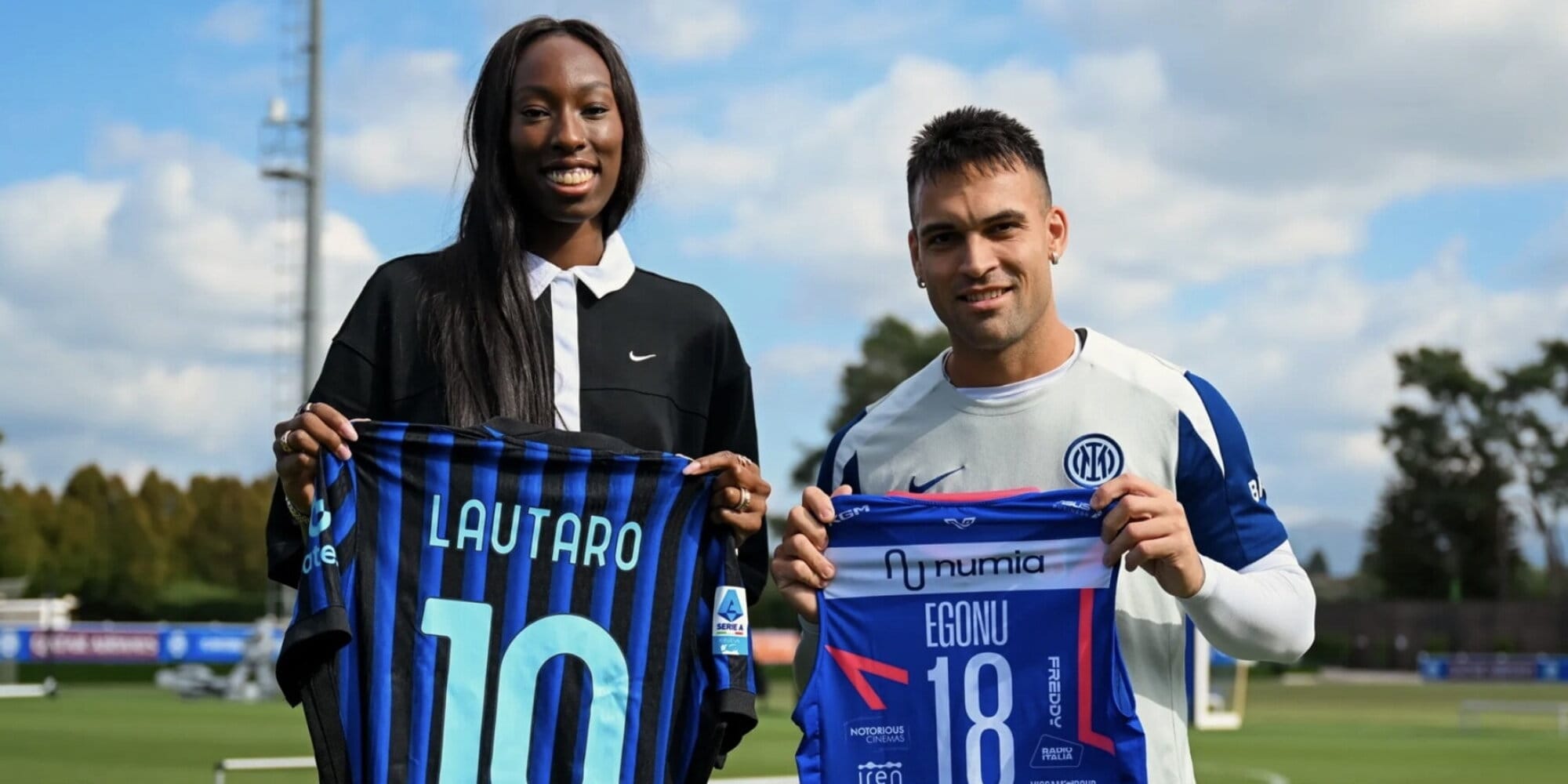 Egonu incontra Lautaro: "Emozione unica, ho tanto da imparare da lui ...
