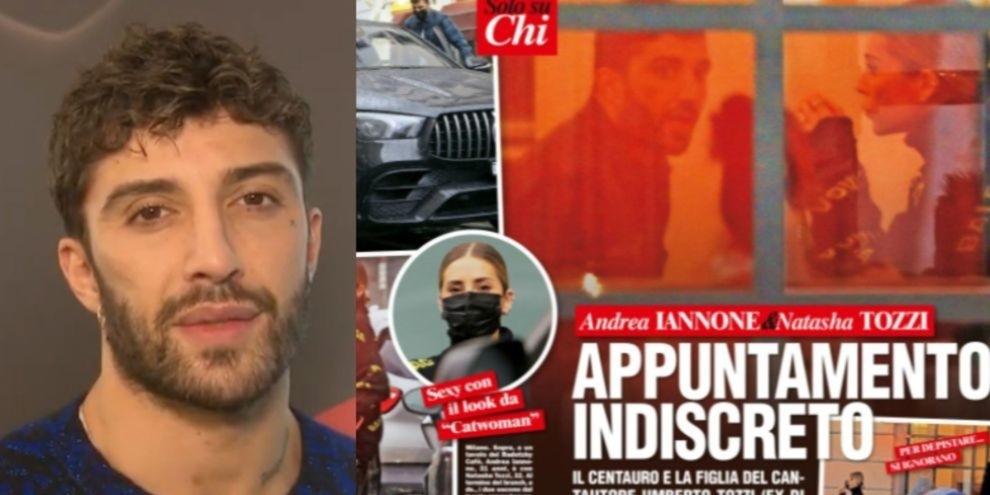 Andrea Iannone insieme a Natasha, la figlia di Umberto Tozzi
