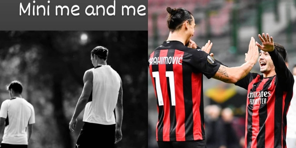 Milan, Ibrahimovic e il "mini" Brahim Diaz: sfottò o benedizione?