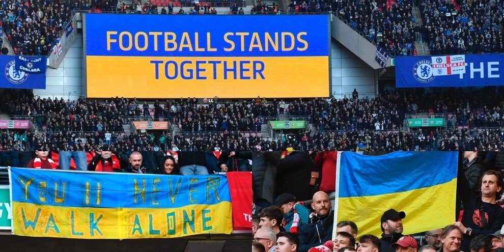 Chelsea-Liverpool, tutto Wembley è per l'Ucraina
