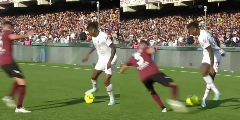 Leao, che numero! La FOTOSEQUENZA del dribbling su Daniliuc