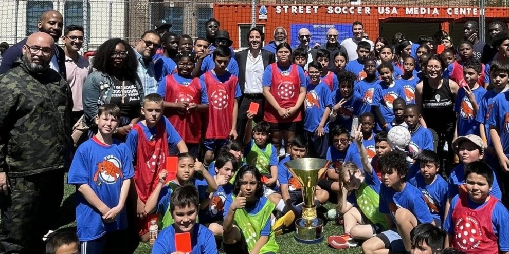 La Serie A nel Bronx: inaugurato a New York il primo Street Soccer Stadium