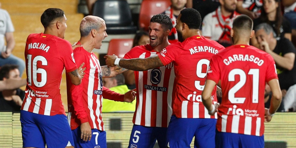 Morata show, doppietta nel 7-0 Atletico al Rayo. Brilla De Paul, Depay ko